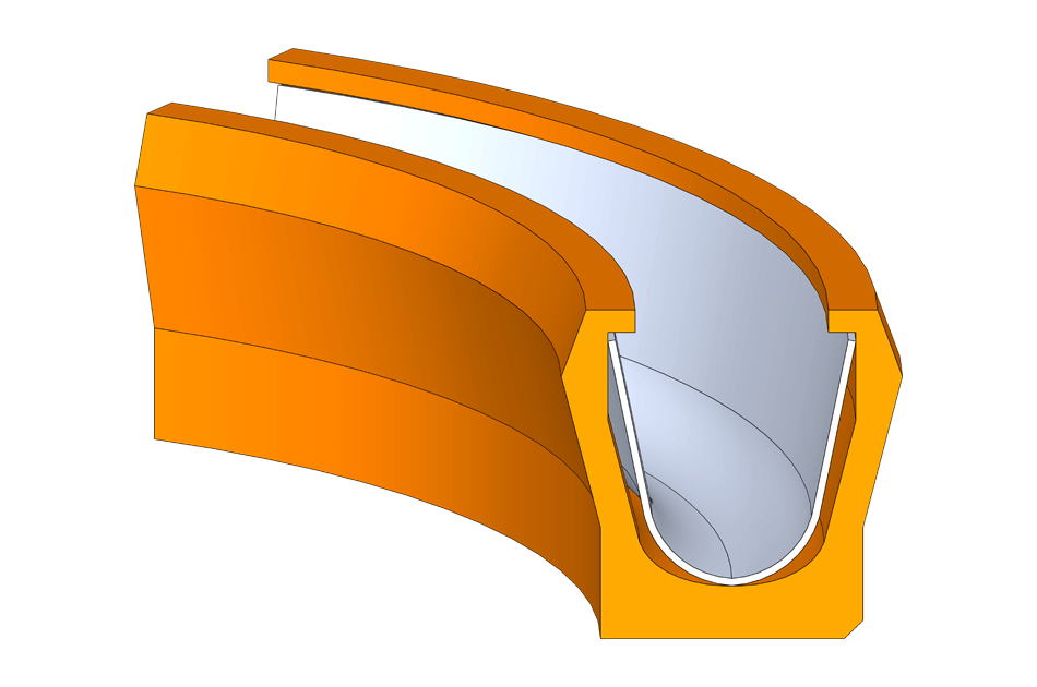 Spring energized PTFE seal / spring energized seal